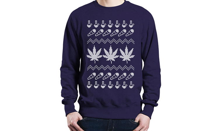 10 Gloriously Ugly Cannabis-Themed Holiday Sweaters | Leafly